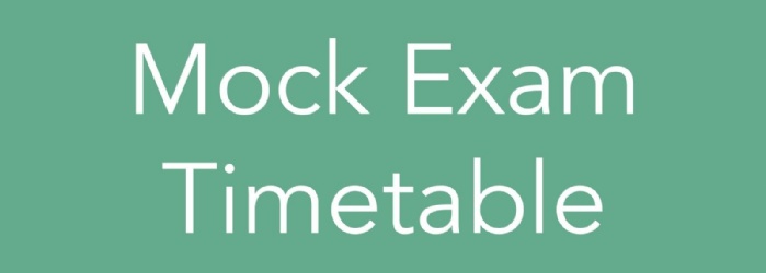 Co-op Academy Walkden - Year 11 Mock Exam Timetable